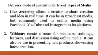 Types of media and information technology | PDF