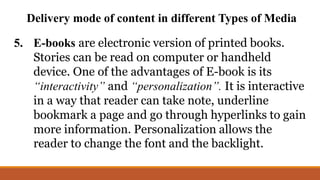 Types of media and information technology | PDF