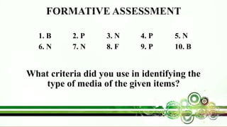 Types of media and information technology | PPT