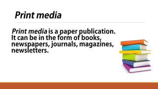 Types of media and information technology | PPT