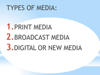 types-of-media2.pptx | Smartphones | Consumer Electronics