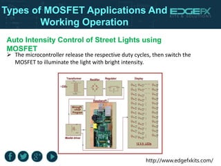 Types of MOSFET Applications and Working Operation | PPTX