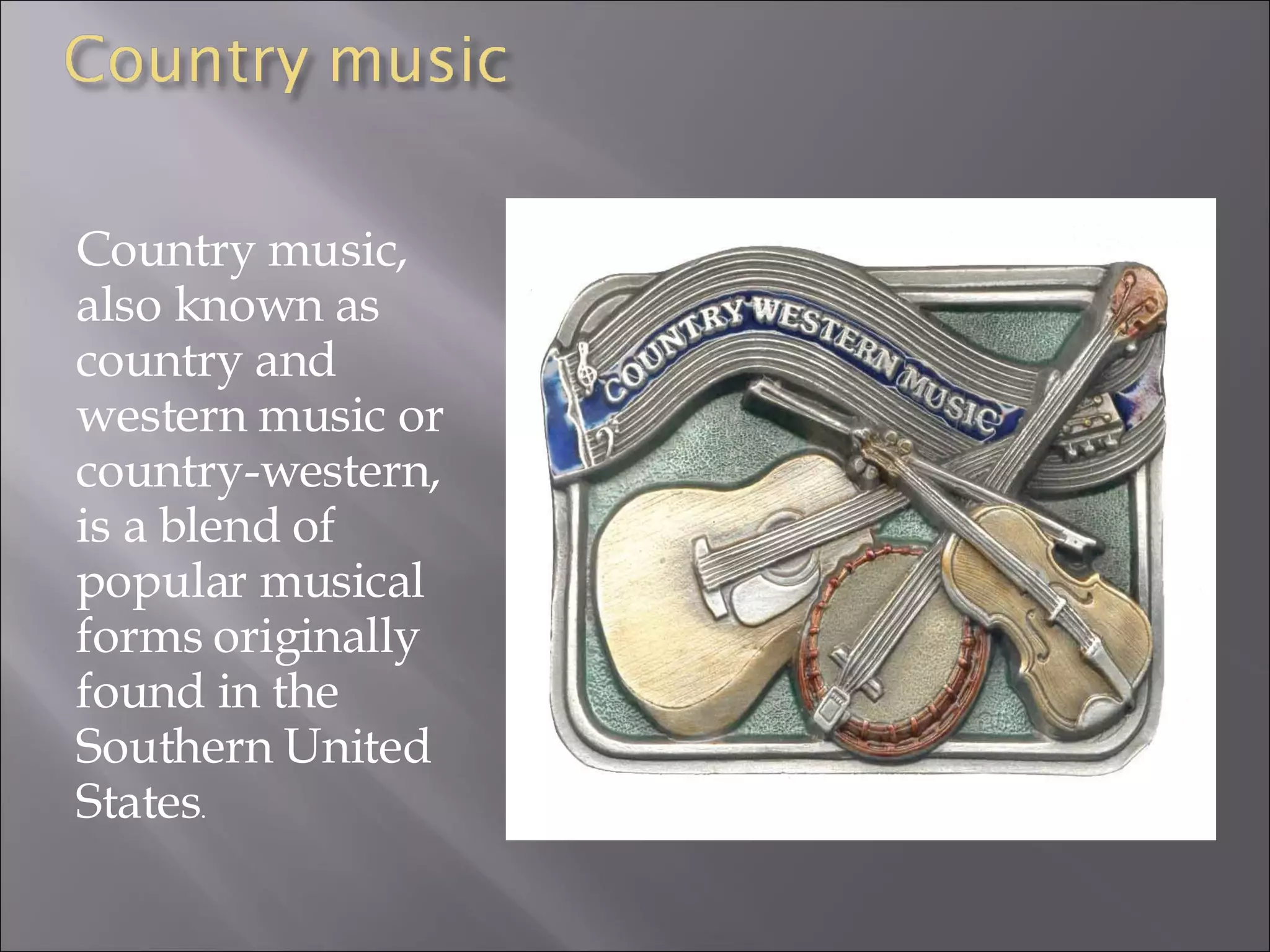 Types Of Music | PPT