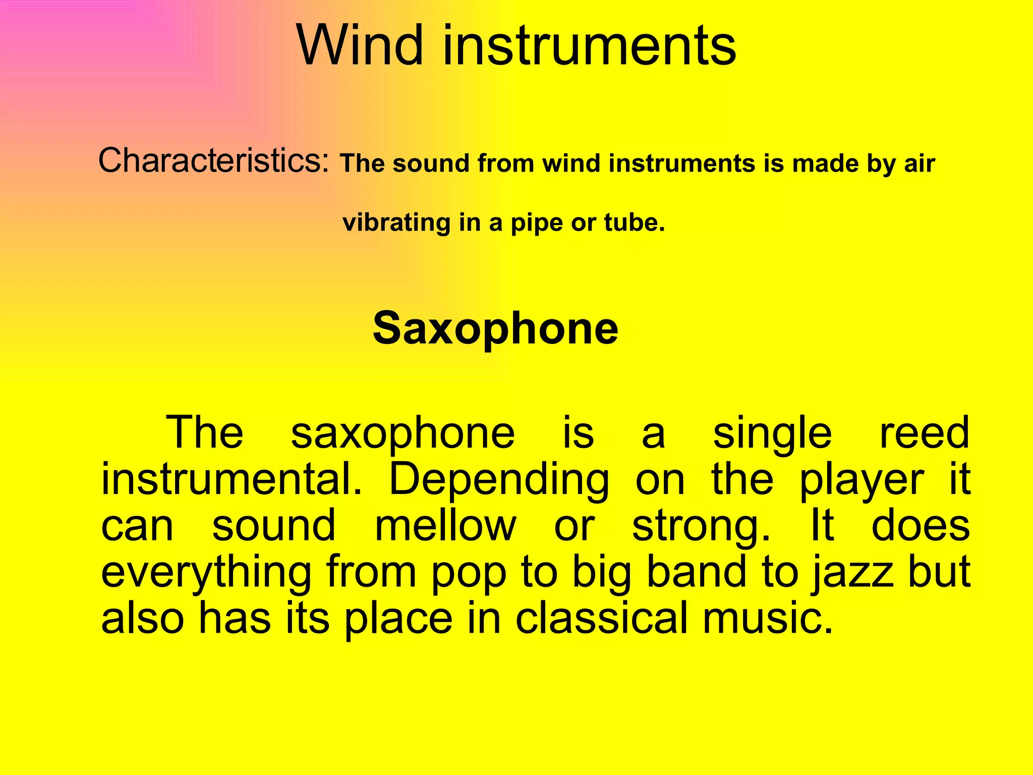 Types Of Musical Instruments | PPT