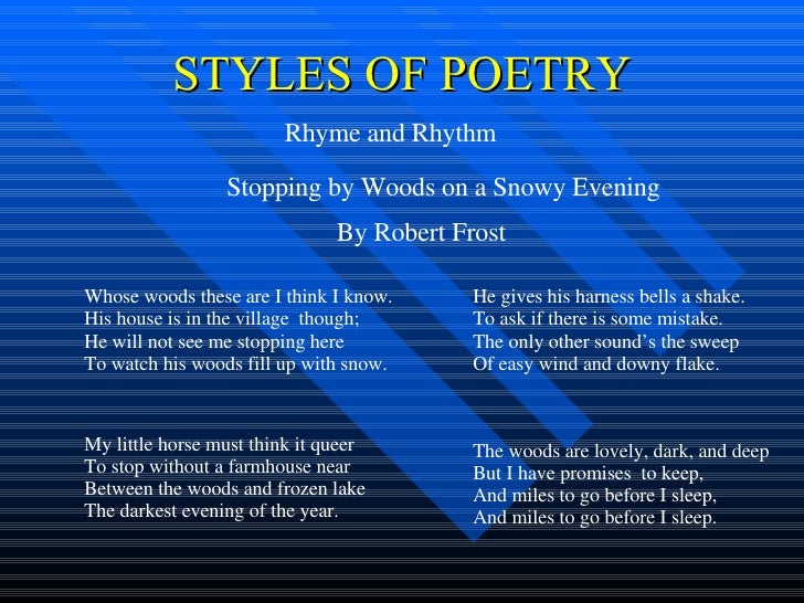 Types Of Poetry Types Of Poetry