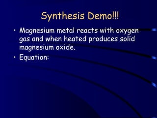 Types of reactions | PPT