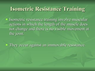 Types Of Resistance Training | PPT