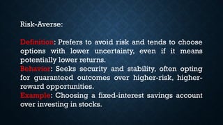 Types-of-risk-attitudes jshsgxjaksjxjxhx | PPTX