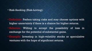 Types-of-risk-attitudes jshsgxjaksjxjxhx | PPT