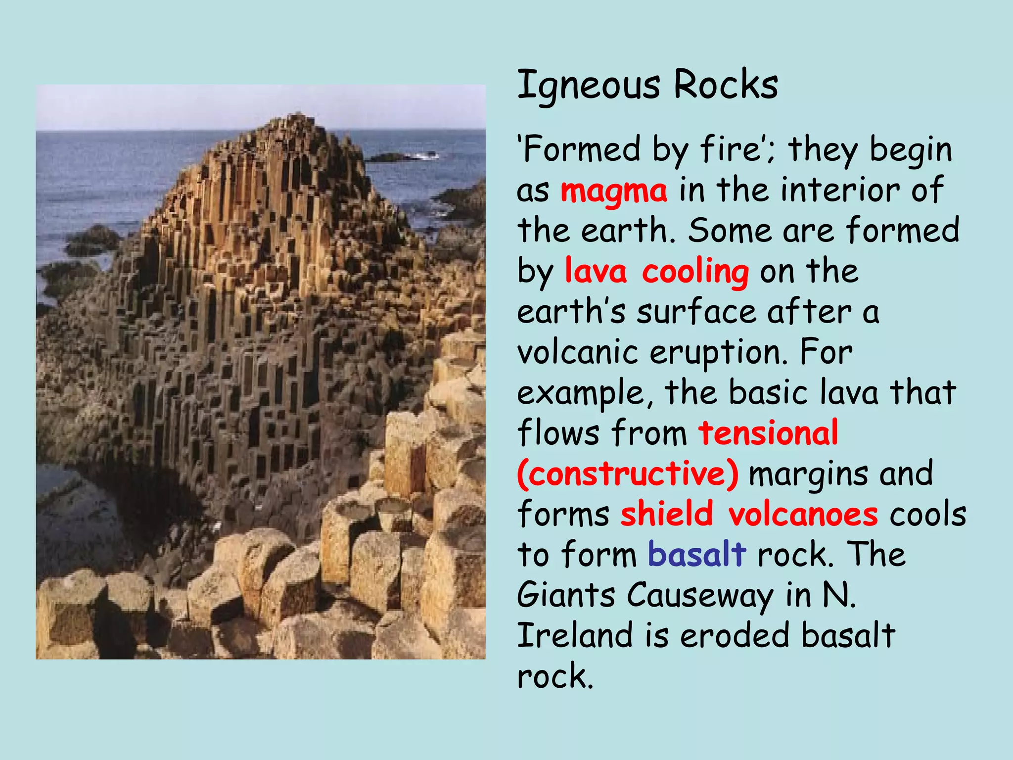 Types of Rock and their distribution in the UK | PPT
