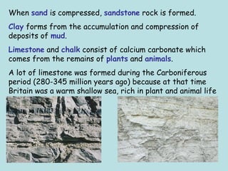 Types of Rock and their distribution in the UK | PPT
