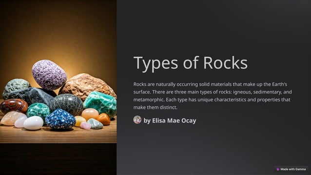 Types-of-Rocks.pptx classification of rocks | PPTX