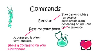 different sentence types questions statements | PPTX