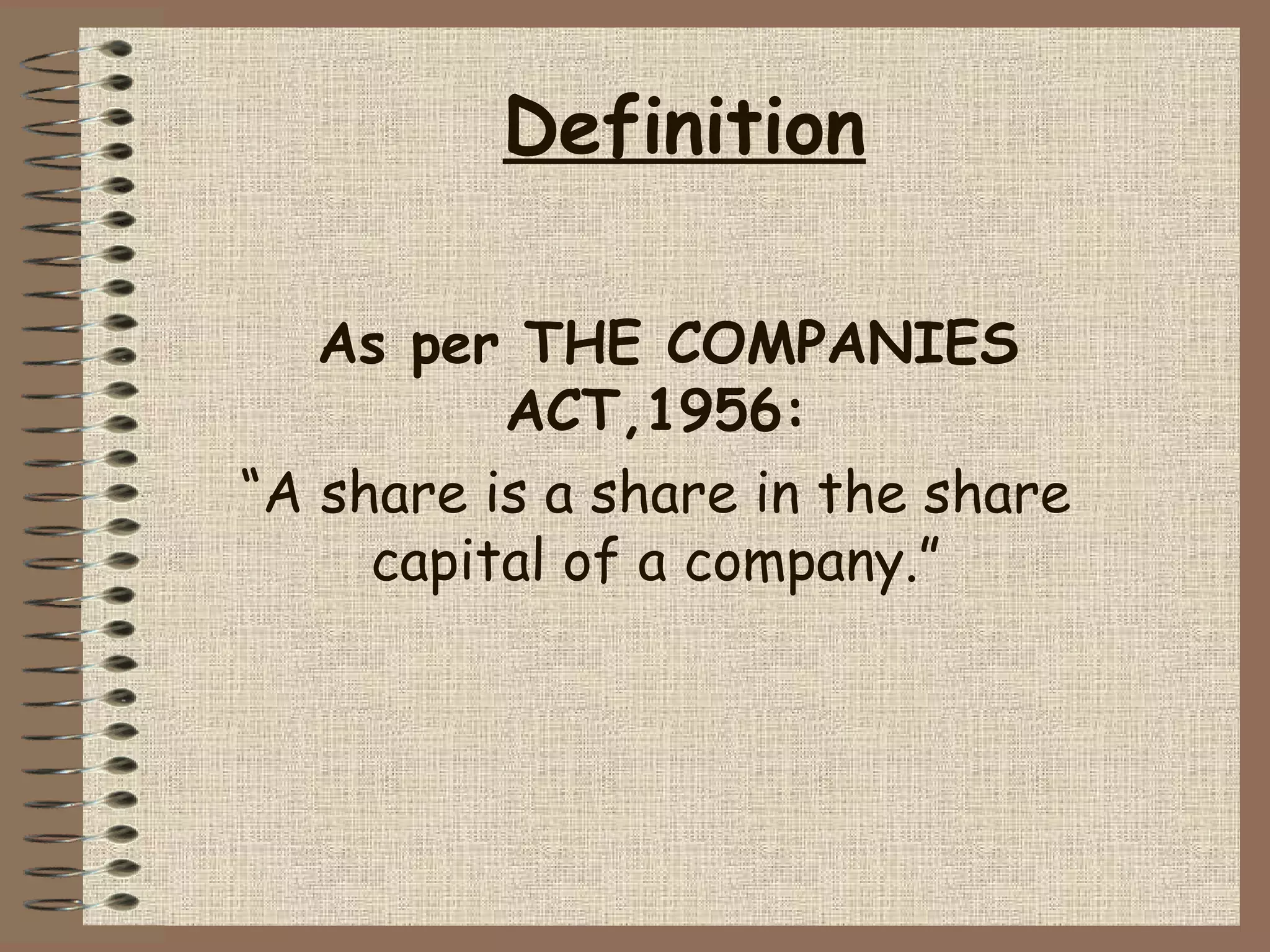 Types of-shares | PPT