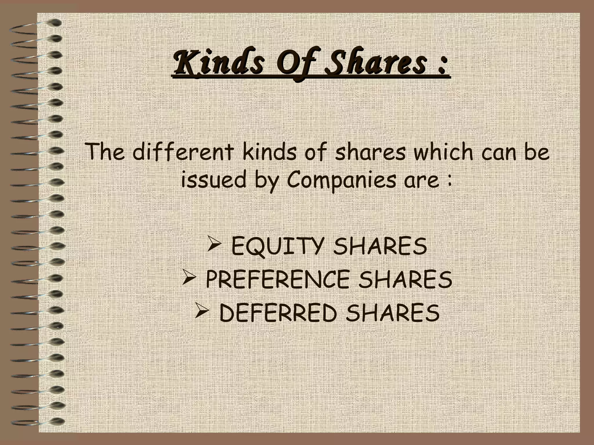 Types of-shares | PPT