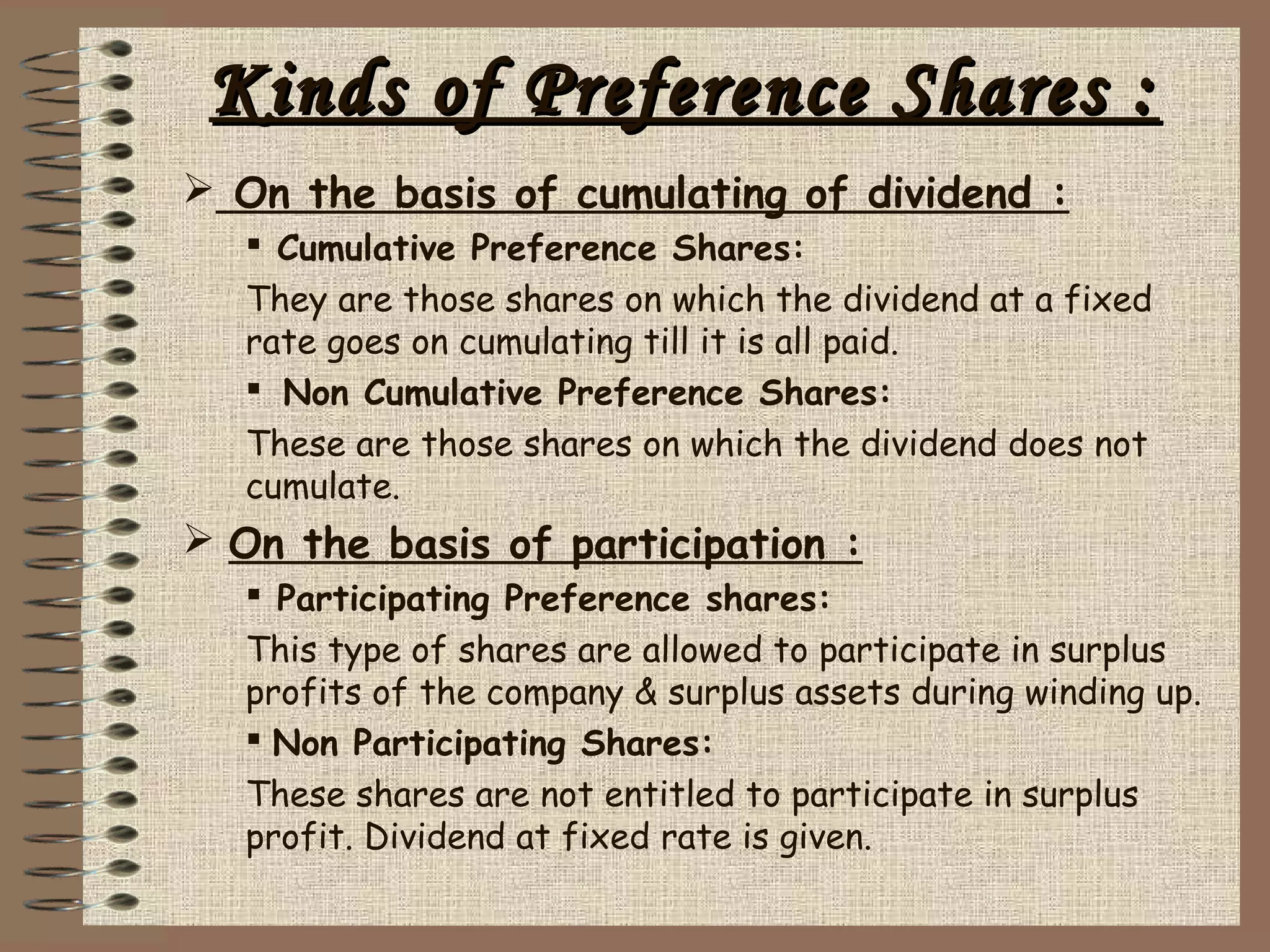 Types of-shares | PPT
