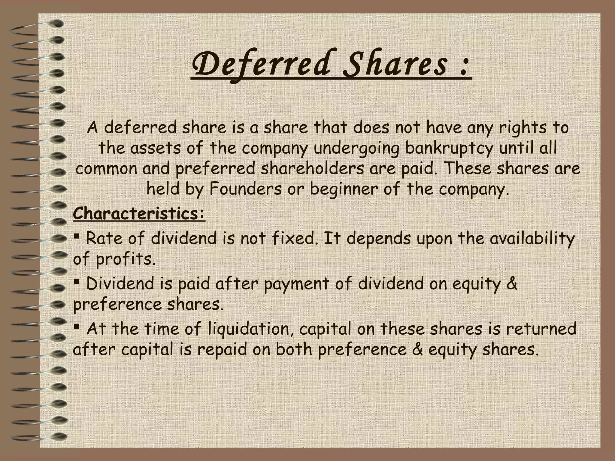 Types of-shares | PPT