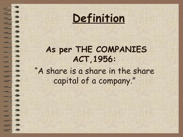 Types of-shares | PPT | Stocks and Bonds | Personal Investing