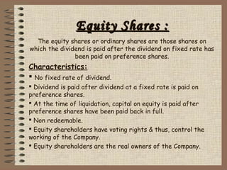 Types of-shares | PPT
