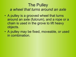 Types Of Simple Machines 1196790406105067 4 | PPT