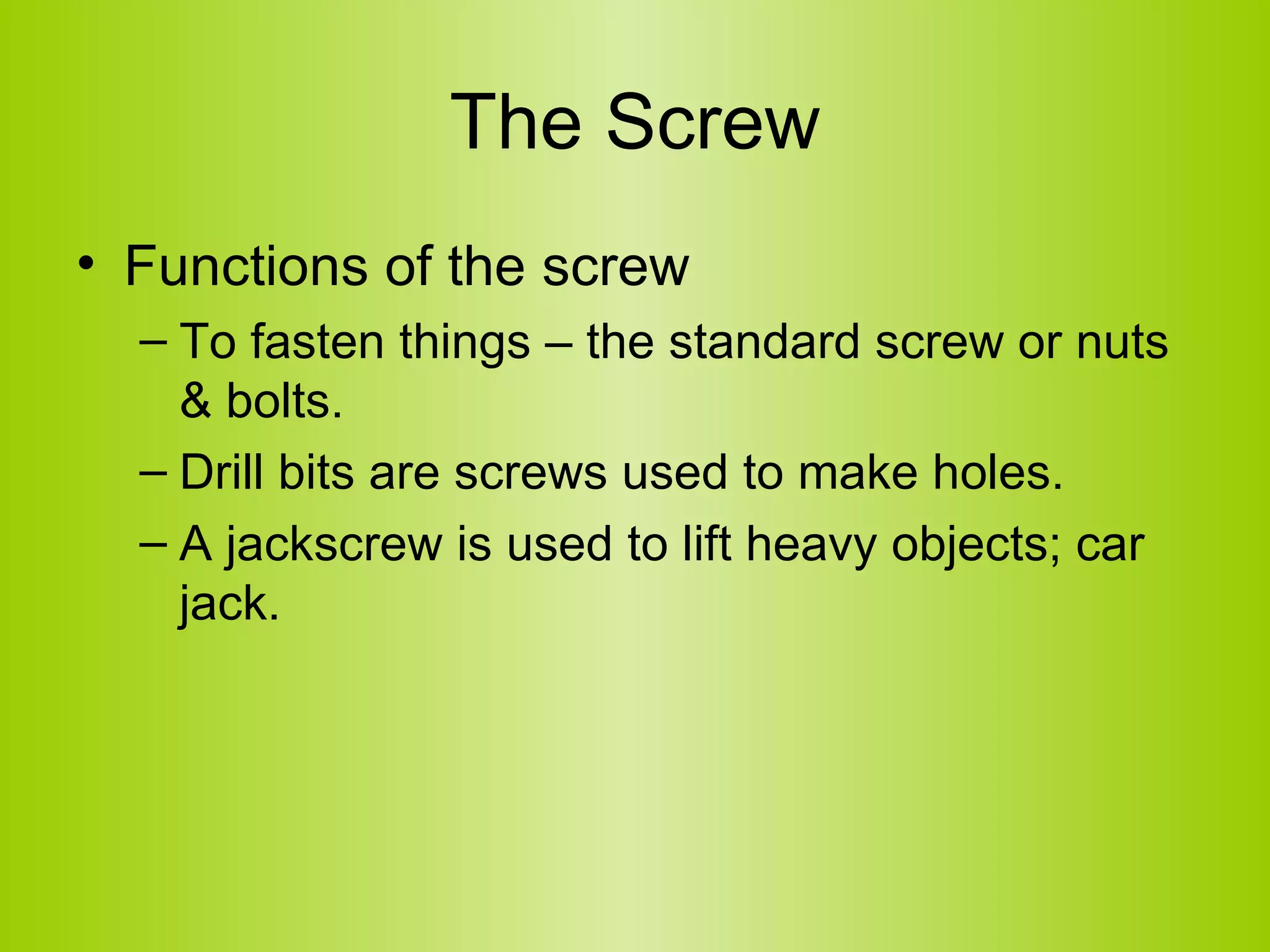 types of simple machines | PPT