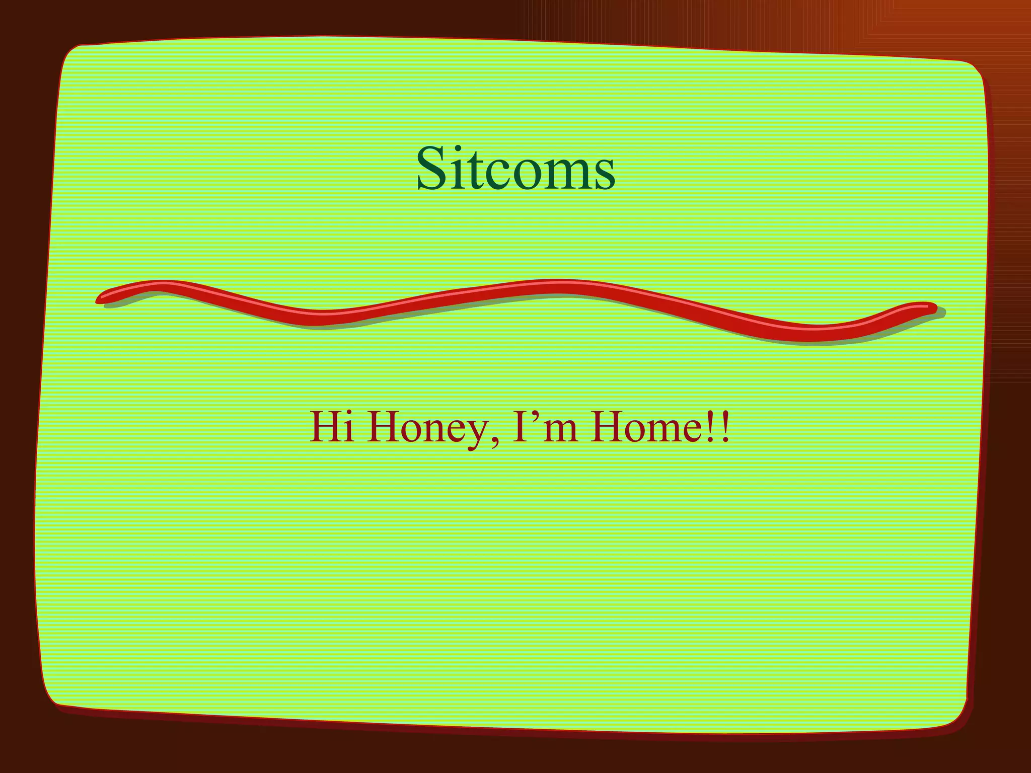 Types of Sitcoms | PPT