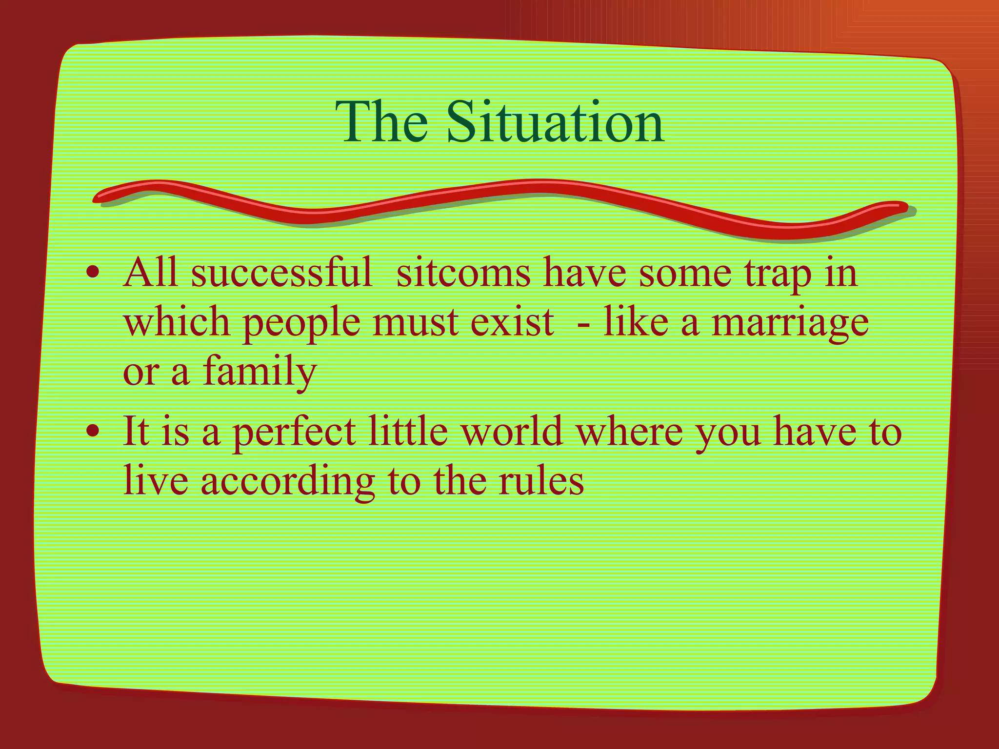 Types of Sitcoms | PPT