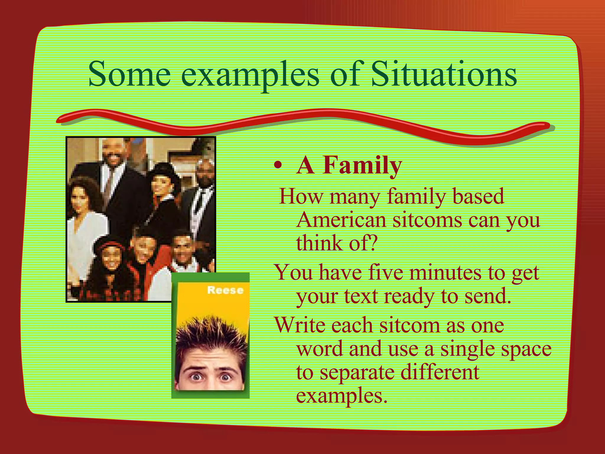 Types of Sitcoms | PPT