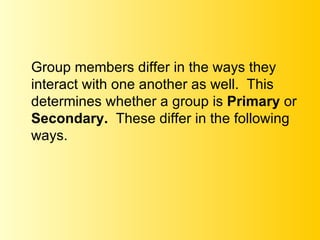 Types Of Social Groups Powerpoint | PPT