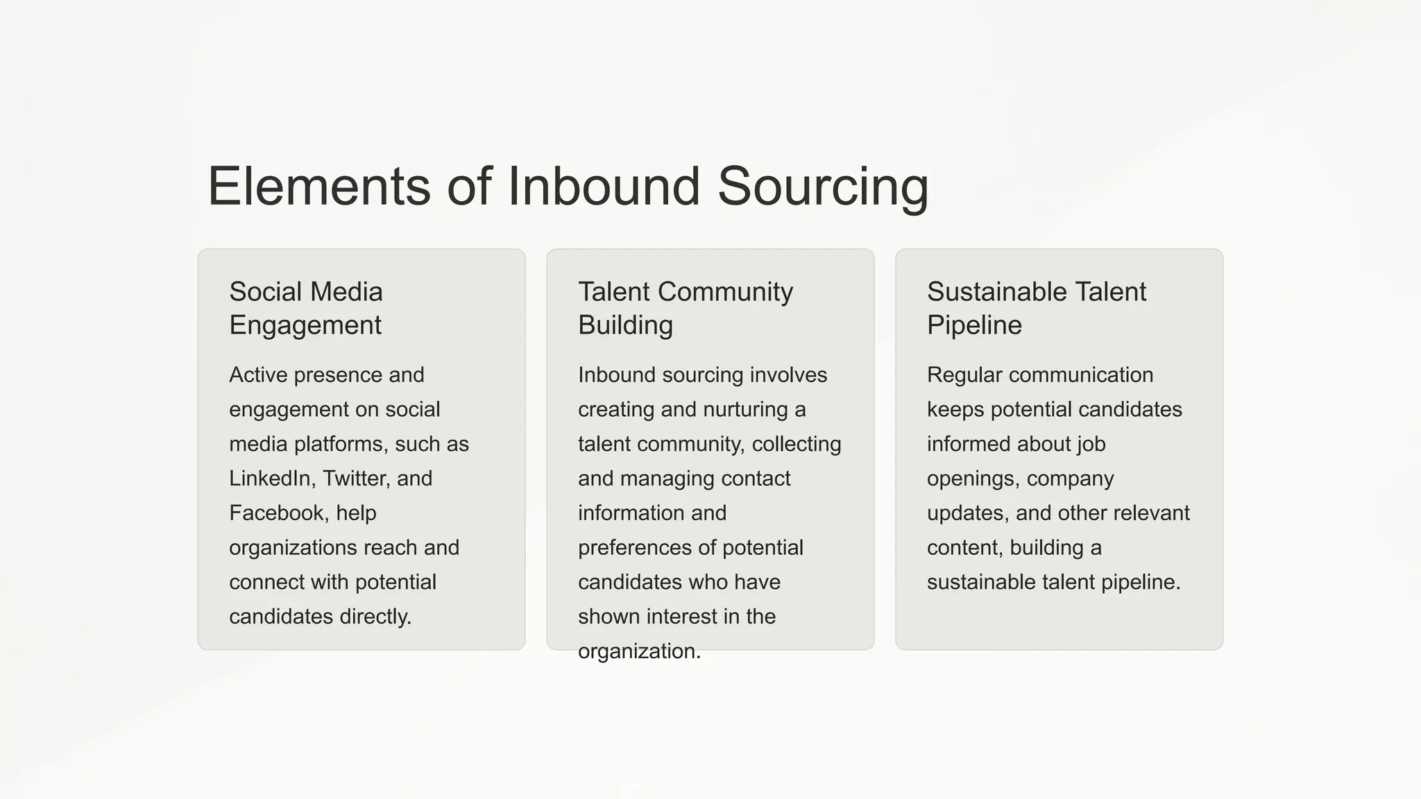 Types of Sourcing in Recruitment for your organisation | PPTX