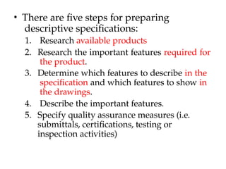 Types-of-specification b. architecture . | PPT