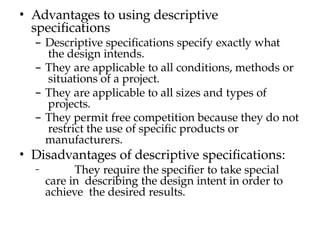 Types-of-specification b. architecture . | PPT