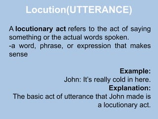 Types-of-Speech-Act Quarter 1 Oral Communication | PPTX
