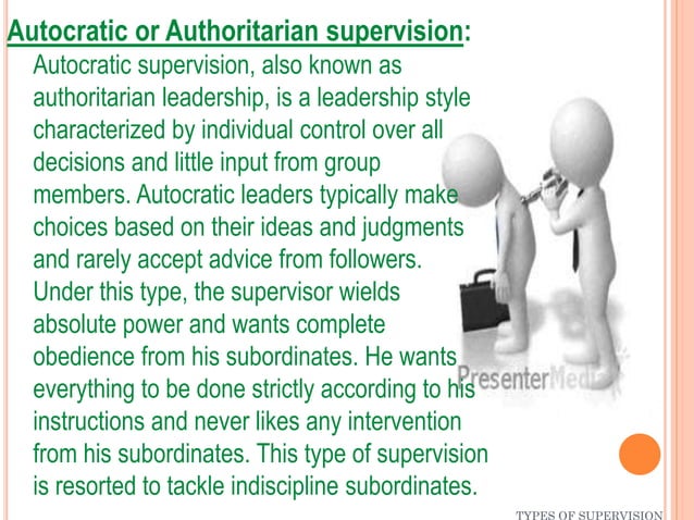 Types of-supervision | PPTX | Business and Finance