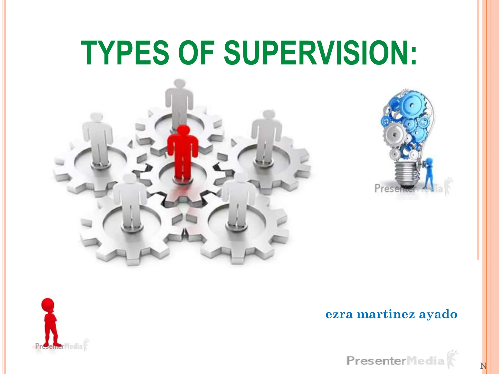 THE SUPERVISION AND TYPES OF SUPERVISION | PPTX