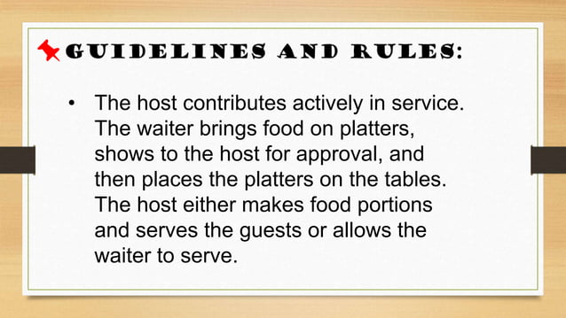 TYPES-OF-TABLE-SERVICE (1).pptx | Dining Out | Food & Drink
