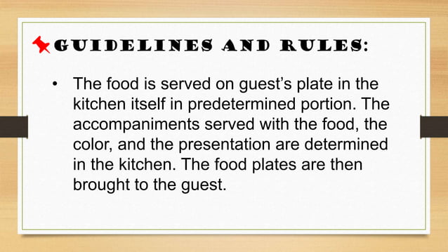 TYPES-OF-TABLE-SERVICE (1).pptx | Dining Out | Food & Drink