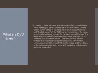Types of-trailer | PPTX | Video Production | Content Production