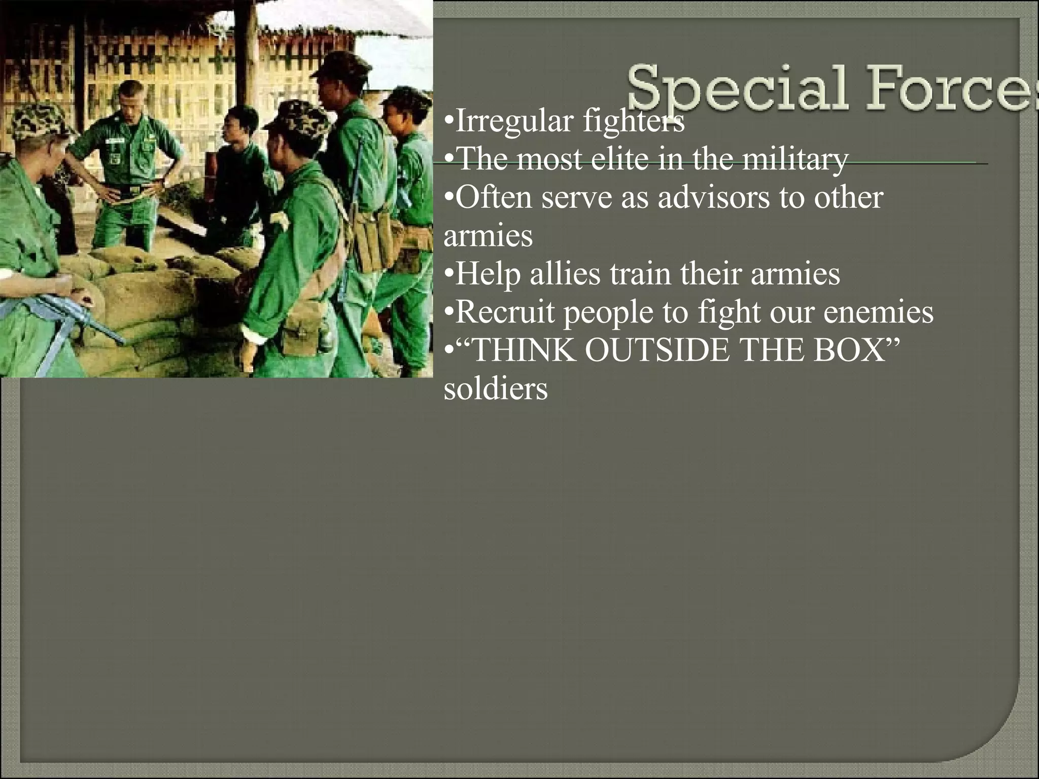 Types Of Modern Military Units | PPT