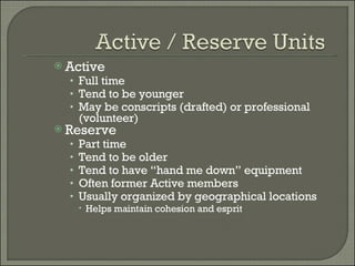 Types Of Modern Military Units | PPT