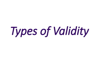 Types-of-Validity, Professional Education | PPTX