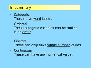 Types of-variables | PPTX