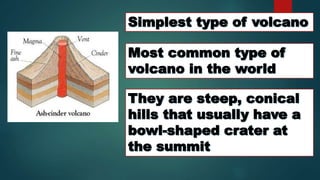 TYPES OF VOLCANOES BASED ON THEIR SHAPES | PPTX