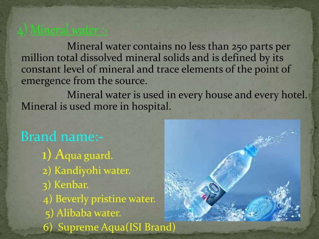 Types 0f water | PPTX | Chemistry | Science