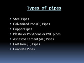 Types Of Pipe & Water Meter WSSE.pptx