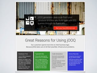 Typesafe SQL in Java | PPT