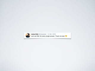 Typesafe SQL in Java | PPT