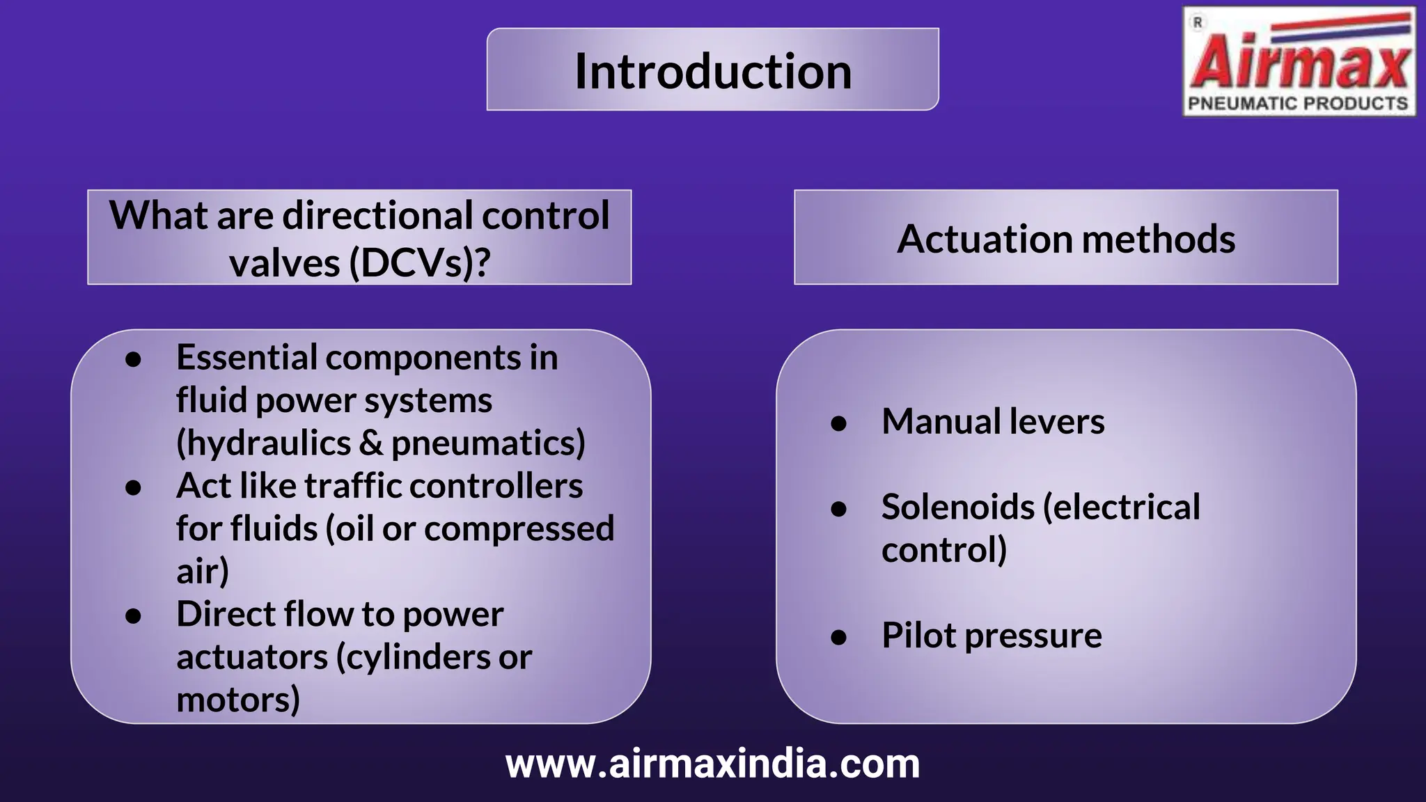 Types and Applications of Directional Control Valves in Industrial Settings | PPTX
