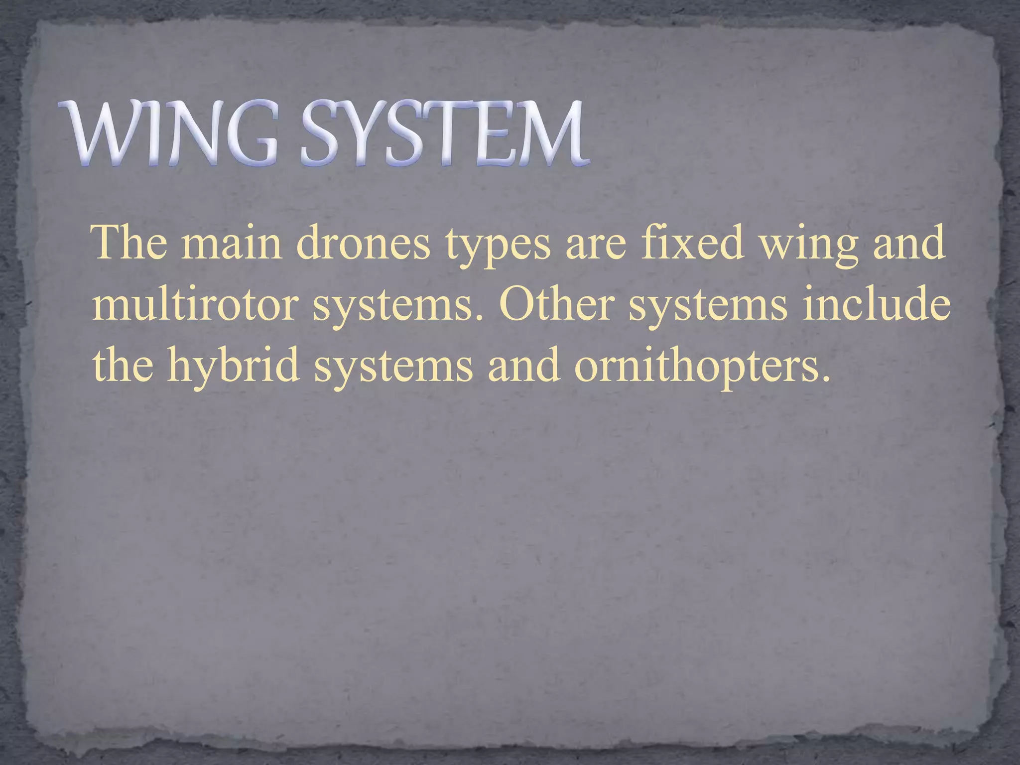 3. Types and applications of drones | PPTX