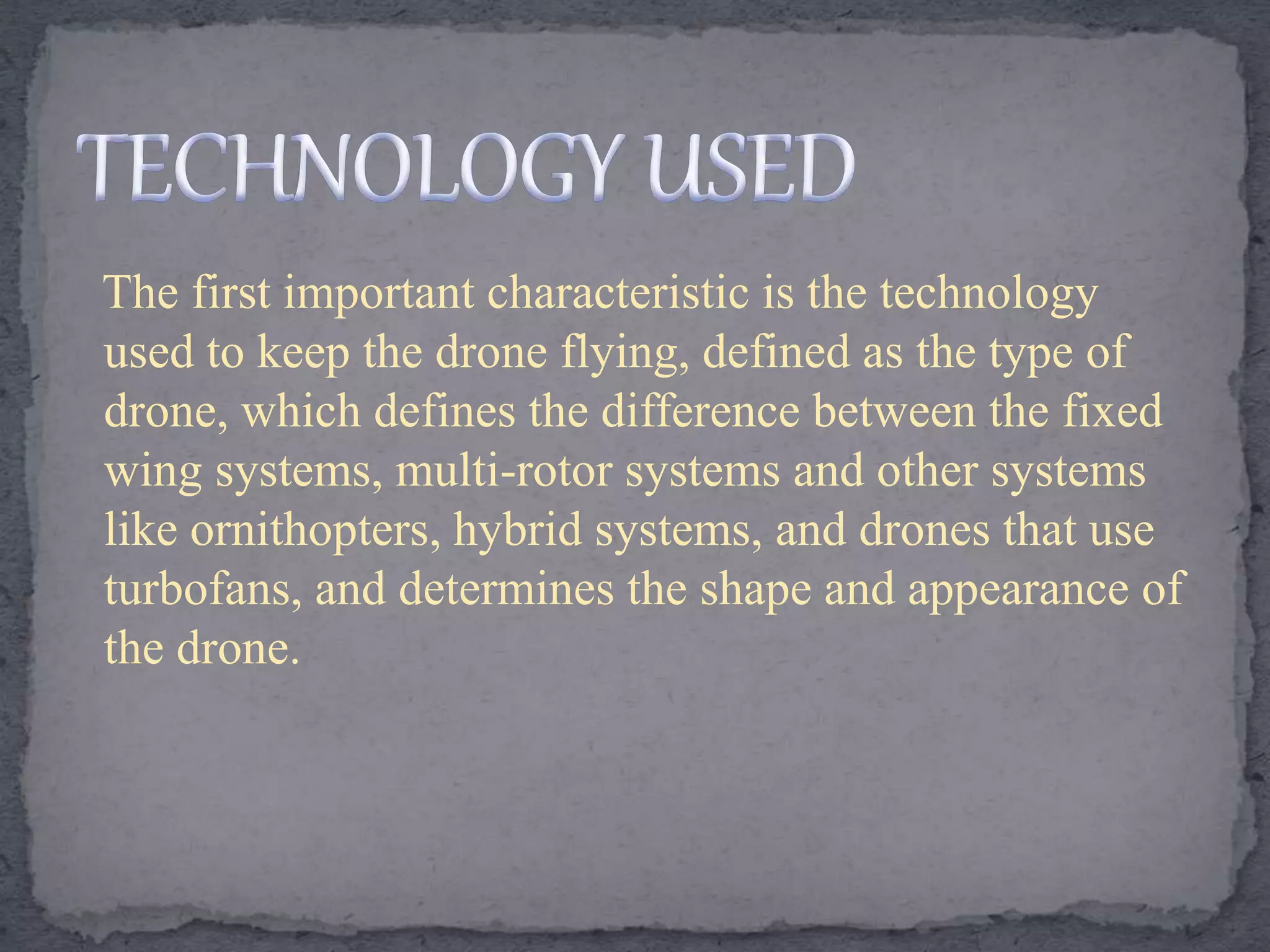 3. Types and applications of drones | PPTX